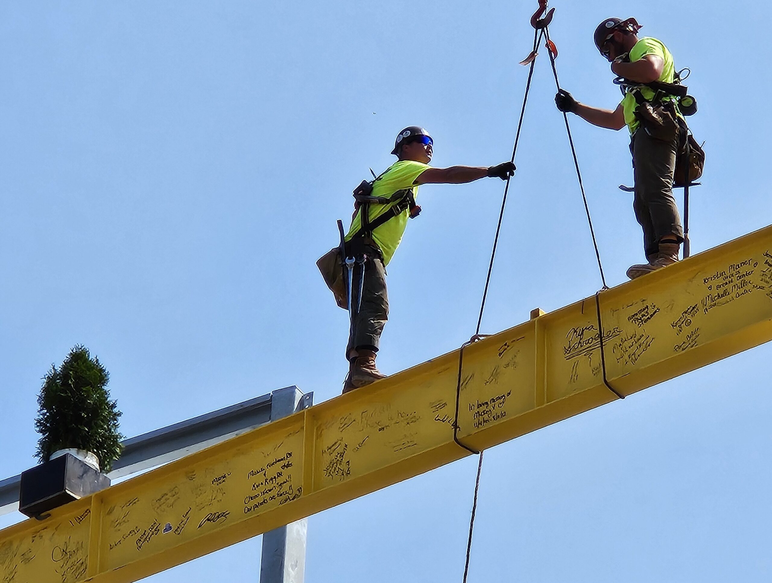 Franciscan Health, partners celebrate final beam placement in new Dean ...