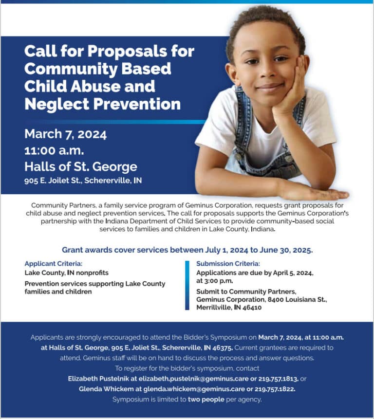 Call for Proposals To Implement Child Abuse and Neglect Prevention ...